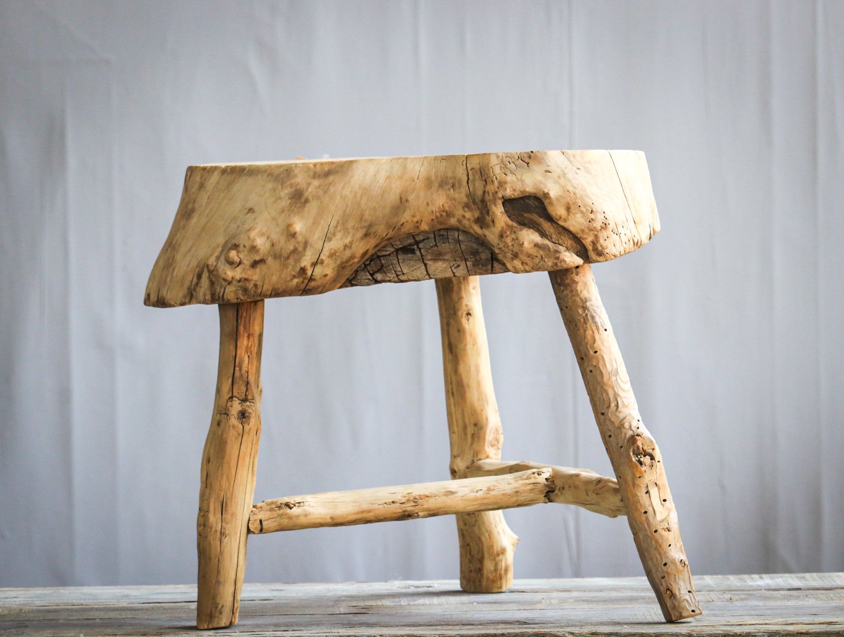 Rustic Live Edge Side Table – Preservation Company