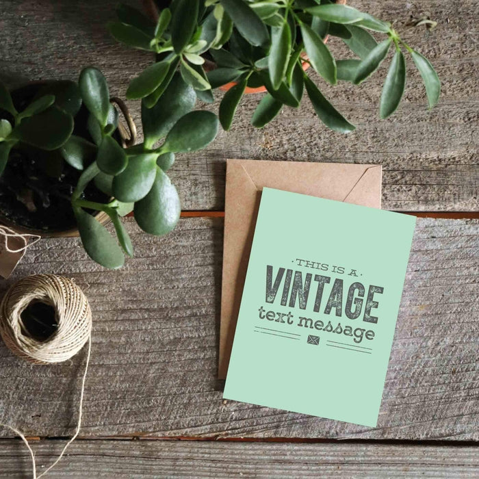 Vintage Text Message Greeting Card – Preservation Company