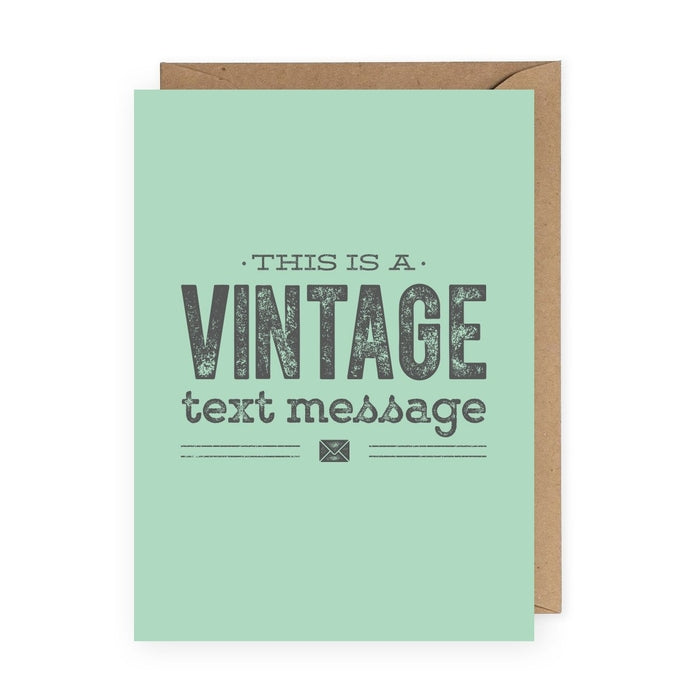 Vintage Text Message Greeting Card – Preservation Company